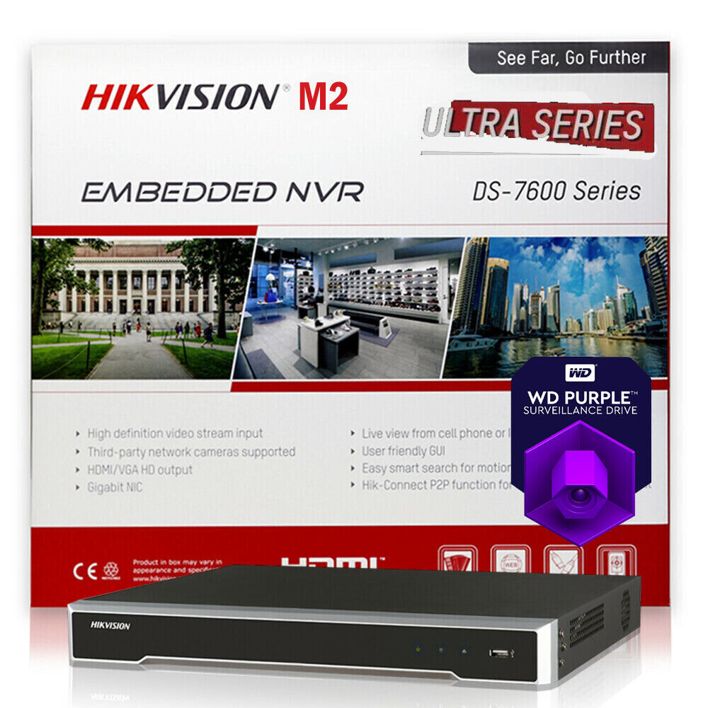 Hikvision 8CH 8K security Camera System ColorVu IP panoramic Two Way A ...